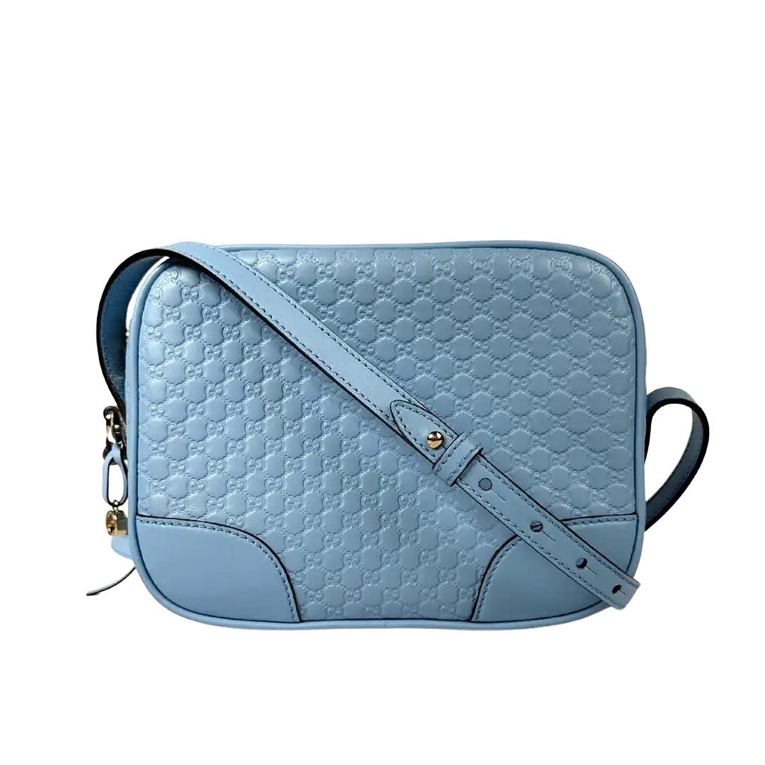 Gucci Microguccissima Camerabag hellblau / sehr gut - Echtheitscheck